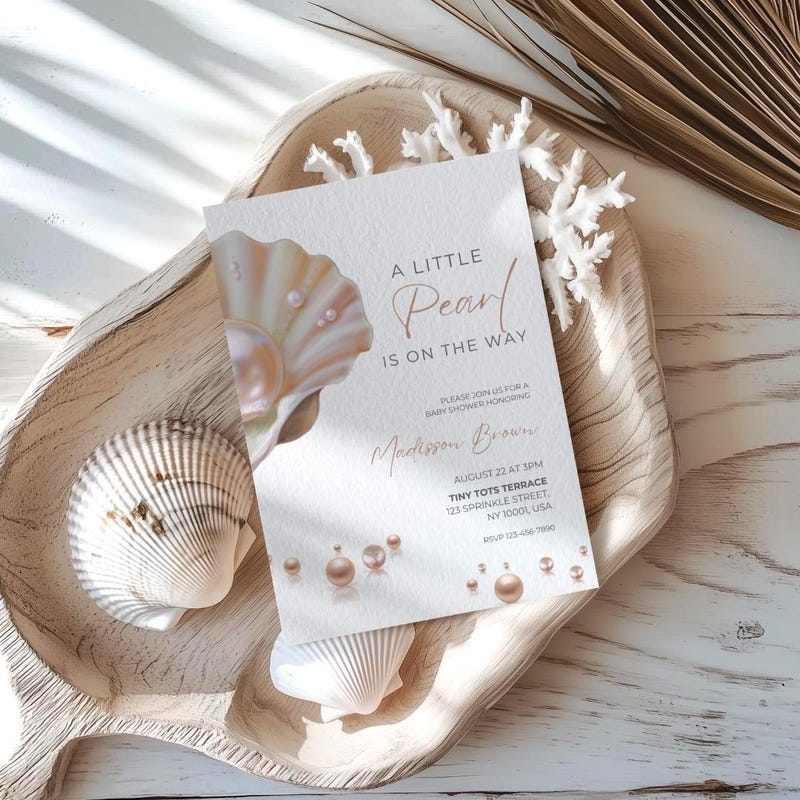 Shell Invitations - Etsy