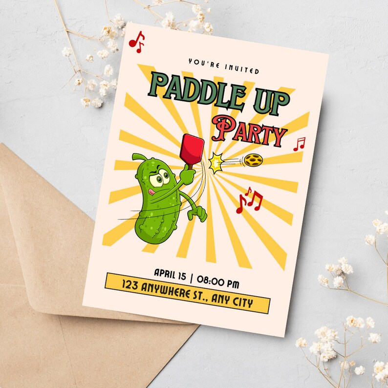 Editable Pickleball Party Invitation, Pickleball Birthday Party ...