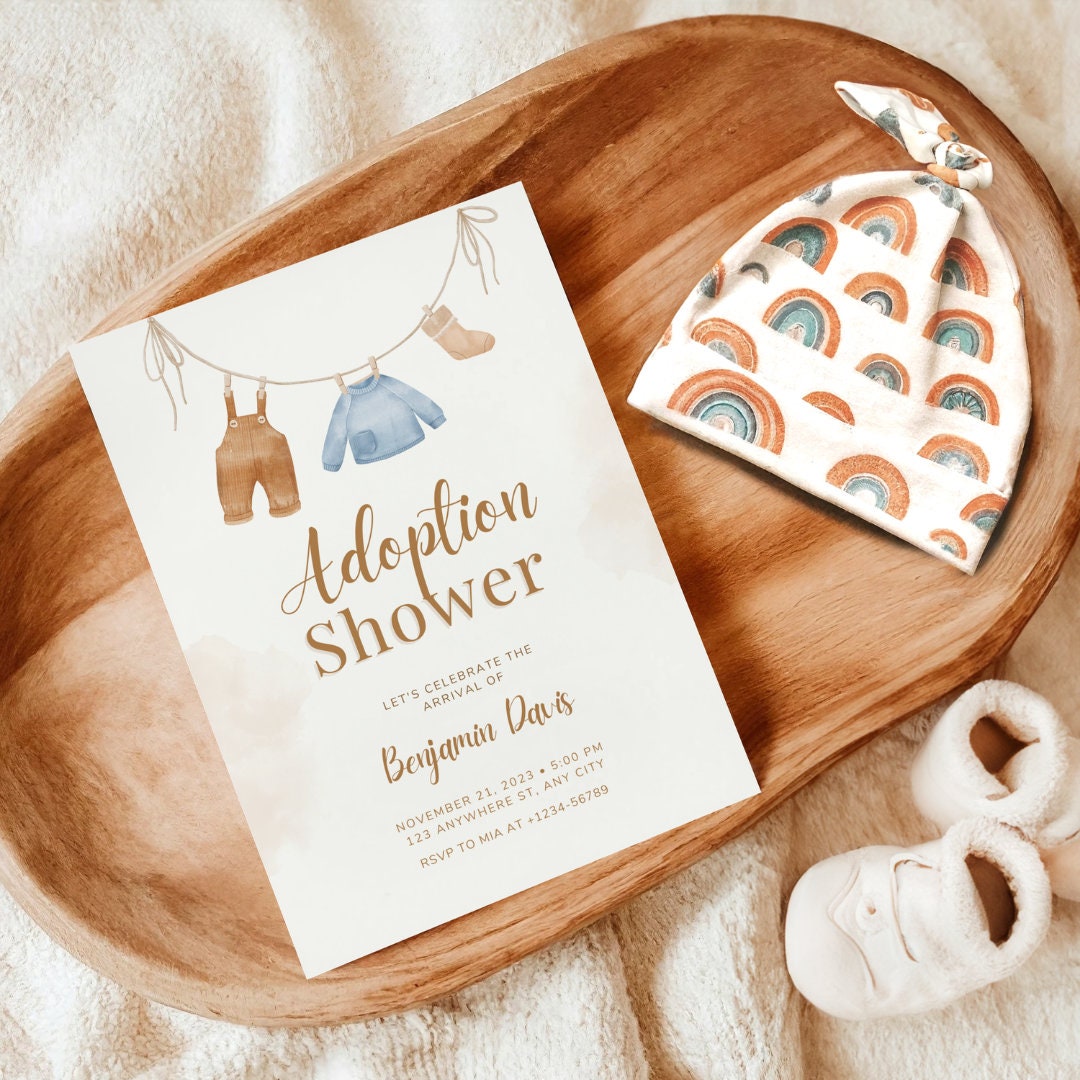 Adoption Baby Shower Invitation, Chosen Baby Shower, Adoption Shower ...