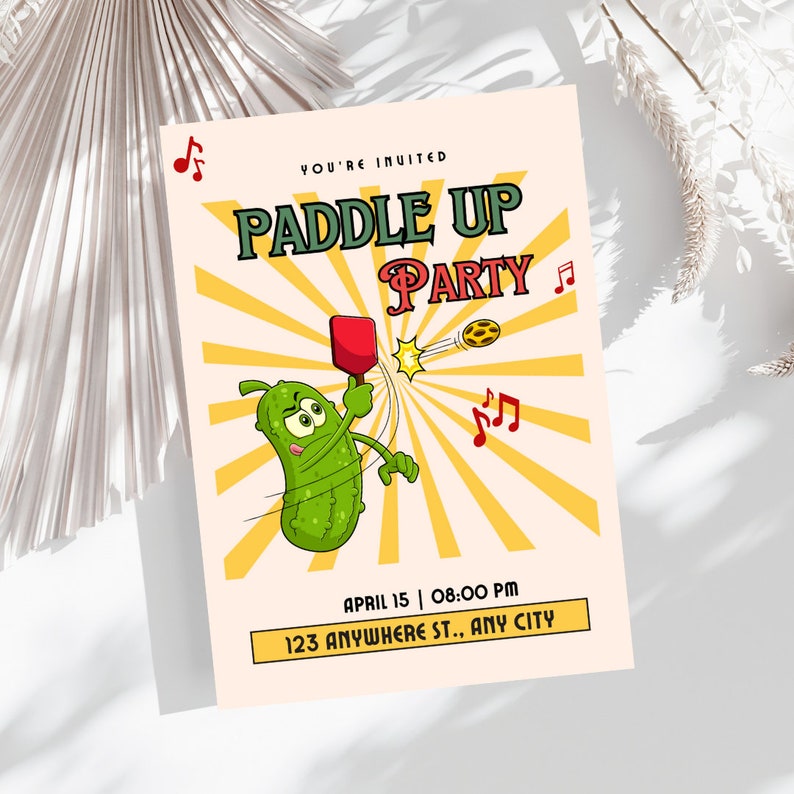 Editable Pickleball Party Invitation, Pickleball Birthday Party ...