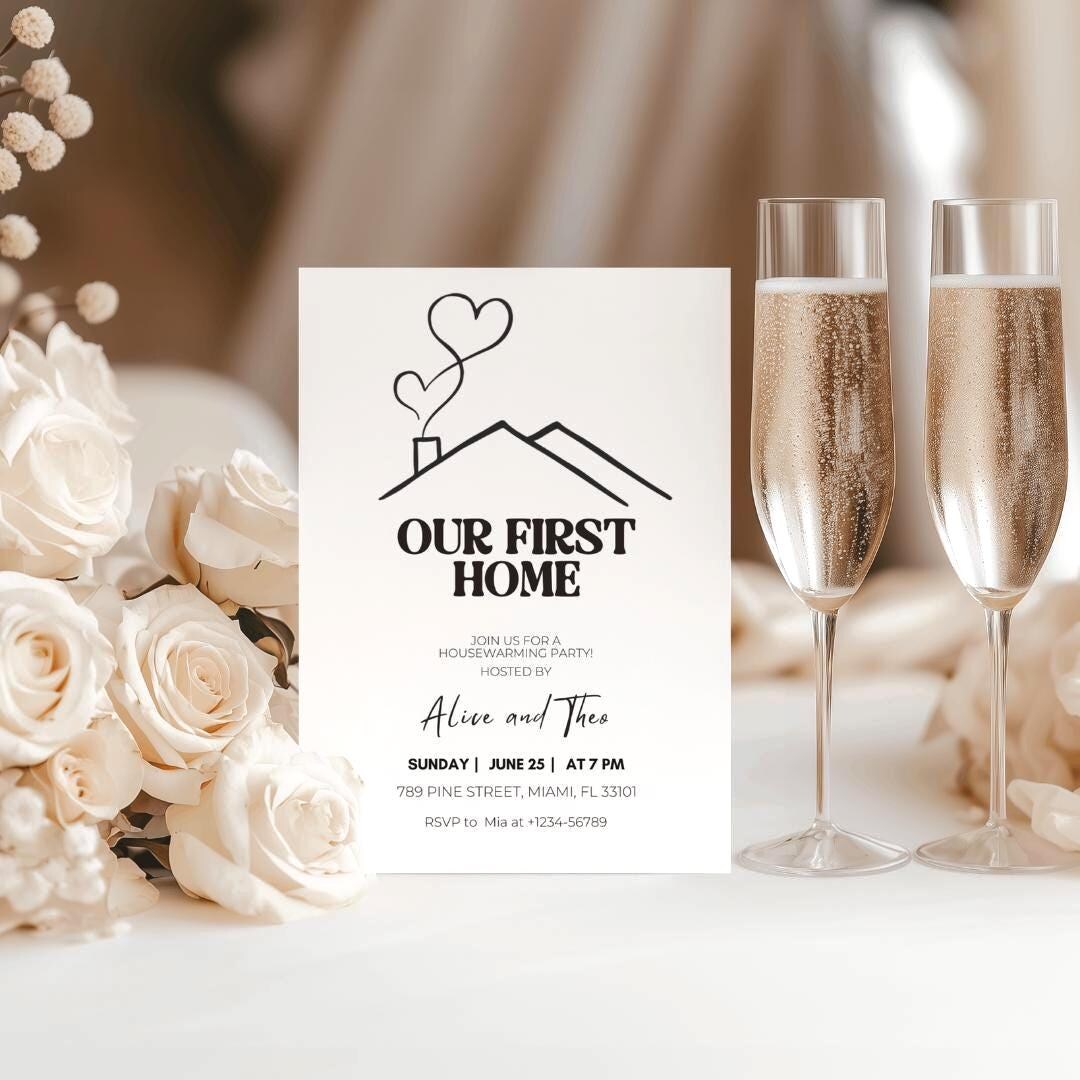 Editable Housewarming Party Invite Template, New Apartment Warming ...