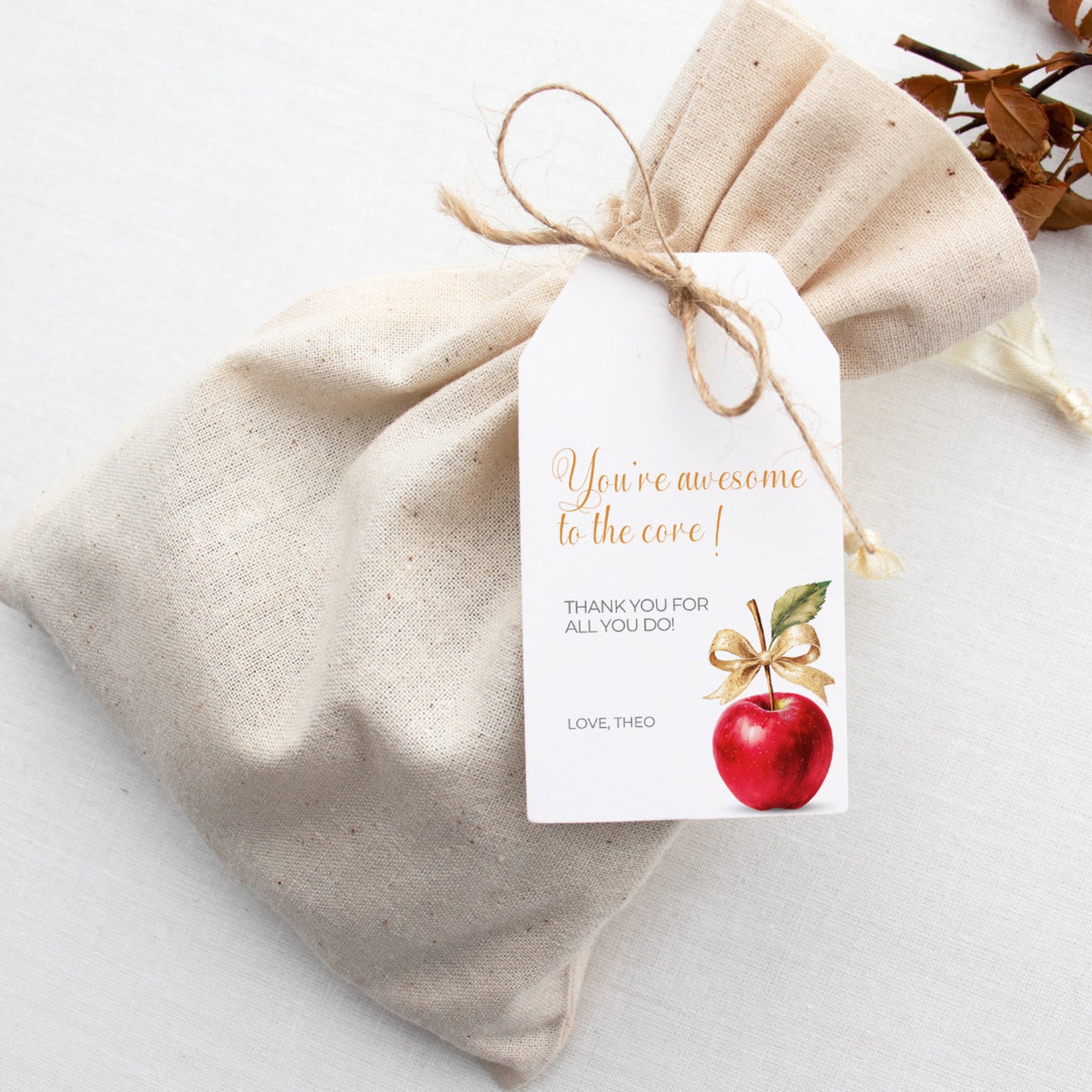 Apple Teacher Appreciation Week Tag, Thank You Tag Apple, Apple Teacher ...