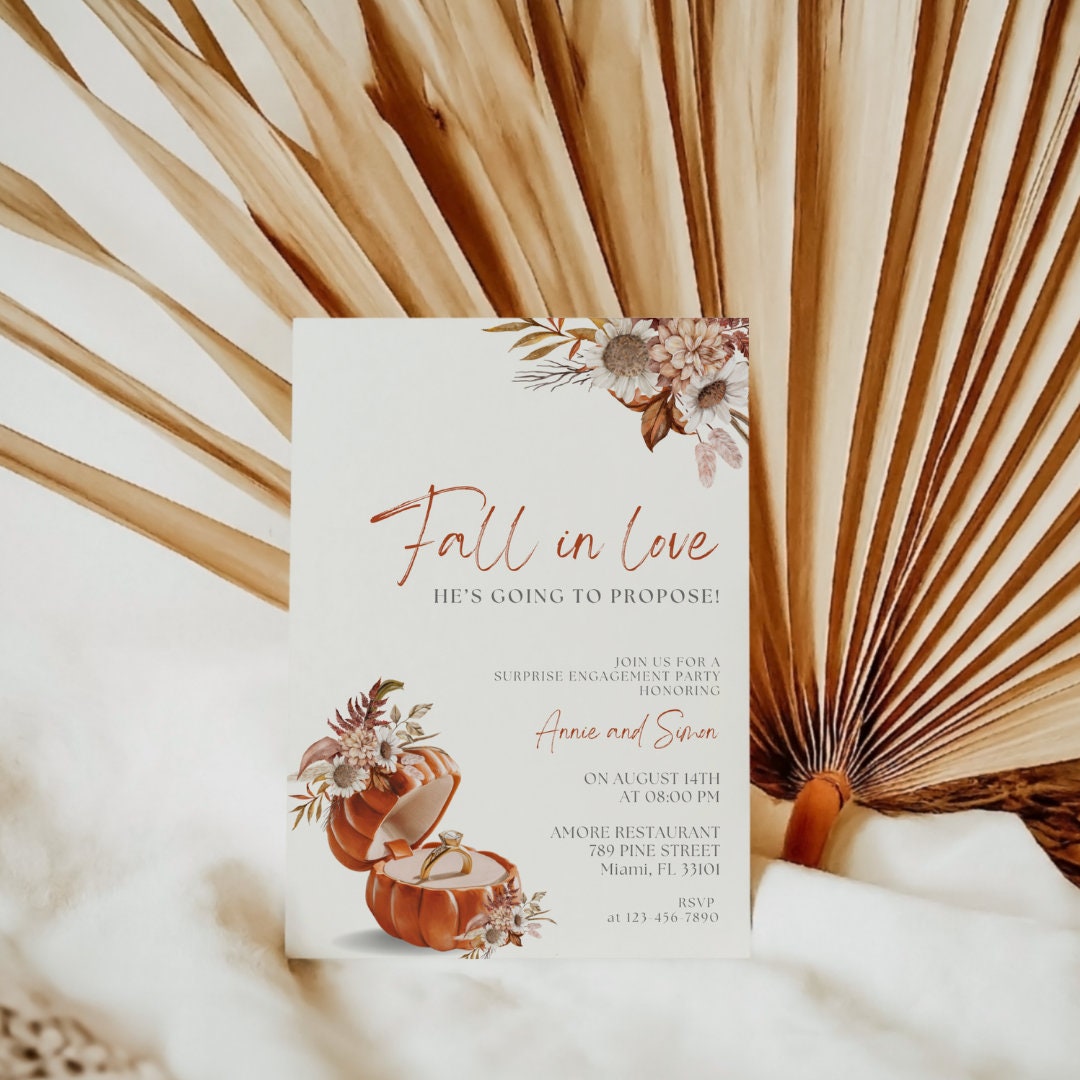 Engagement Party Invitation Template, Surprise Engagement Party Invite ...