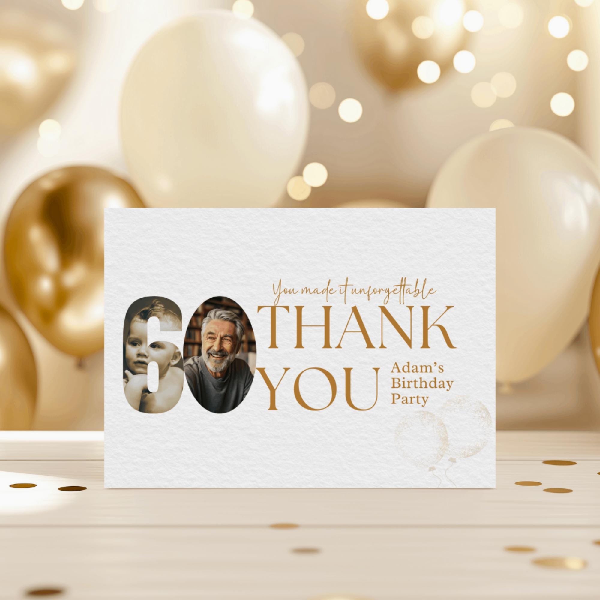 60th Birthday Party Bundle, Look Who’s 60 Invitation, Welcome Sign and ...