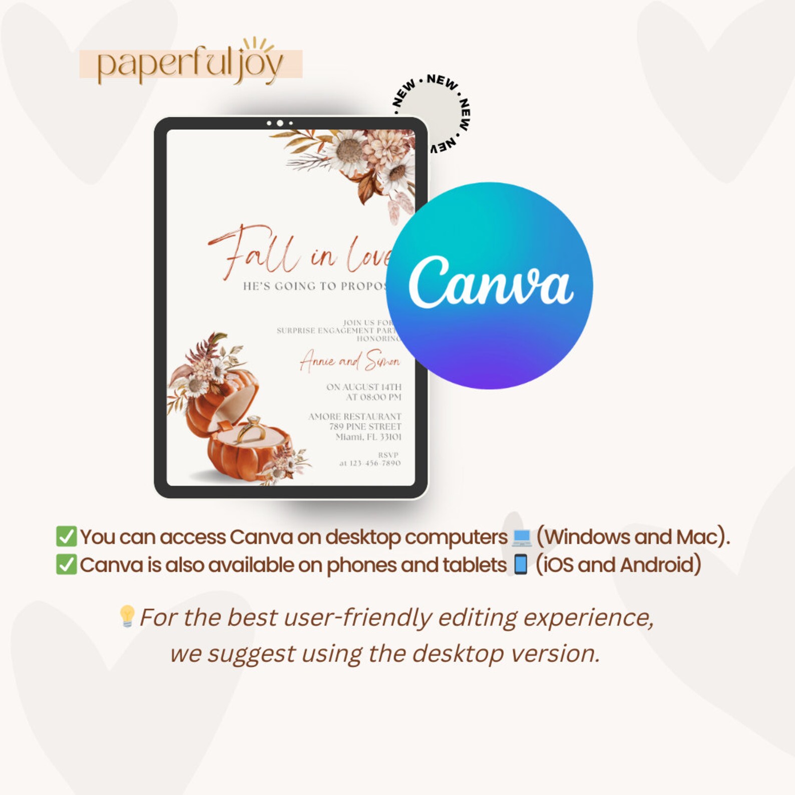 Engagement Party Invitation Template, Surprise Engagement Party Invite ...