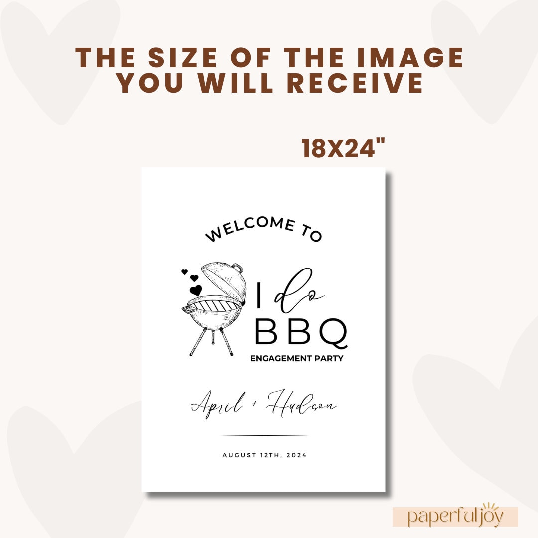 I Do Bbq Welcome Sign, I Do BBQ Engagement Welcome Sign, Couples Shower ...