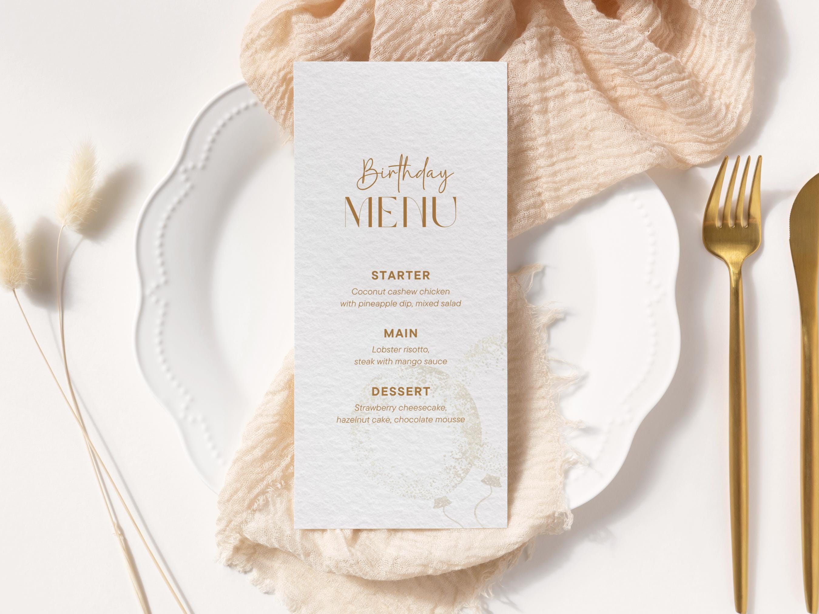 Editable 60th Birthday Menu Card Template, Look Who's 60 Birthday Menu ...