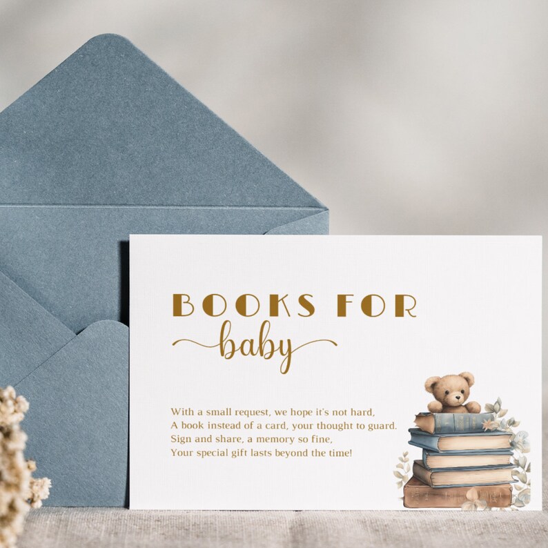 Editable Storybook Baby Shower Invitation Set, Book Themed Baby Shower ...