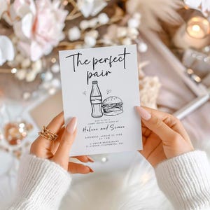 Editable Hand Drawn Engagement Party Invitation Template, the Perfect ...