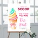 Here's the Scoop You're Awesome Sign, Ice Cream Sign Teacher and Staff ...