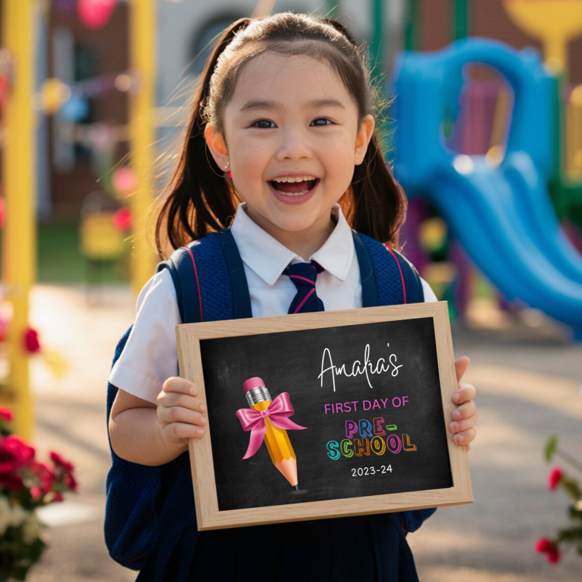 First Day of Preschool Sign , First Day of School Sign, School ...