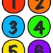 Classroom Number Set 1-30, Number Circles, Colorful Numbers, Printable ...
