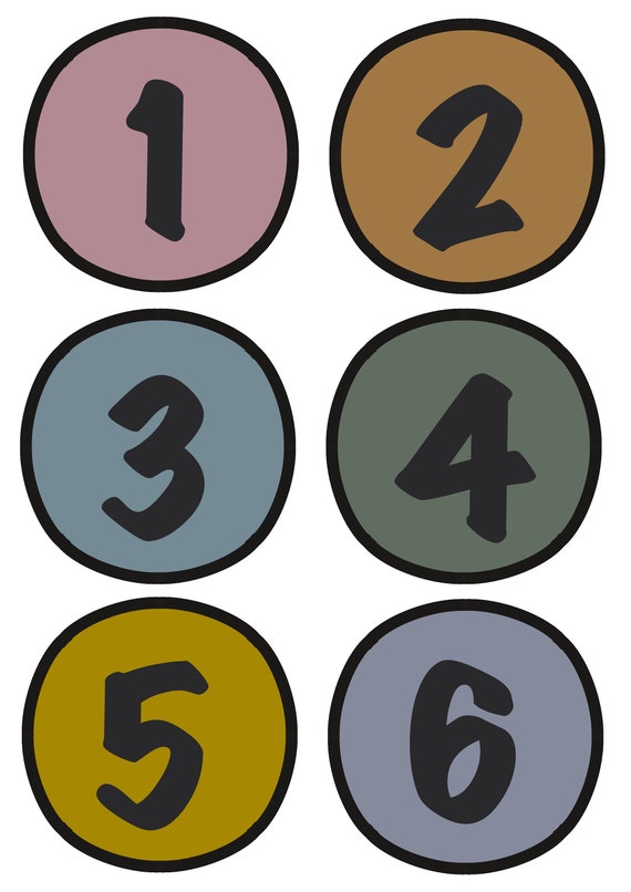 Numbers In Different Colors