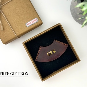 Custom Corner Leather Bookmark, Anniversary Gift for Couples With ...