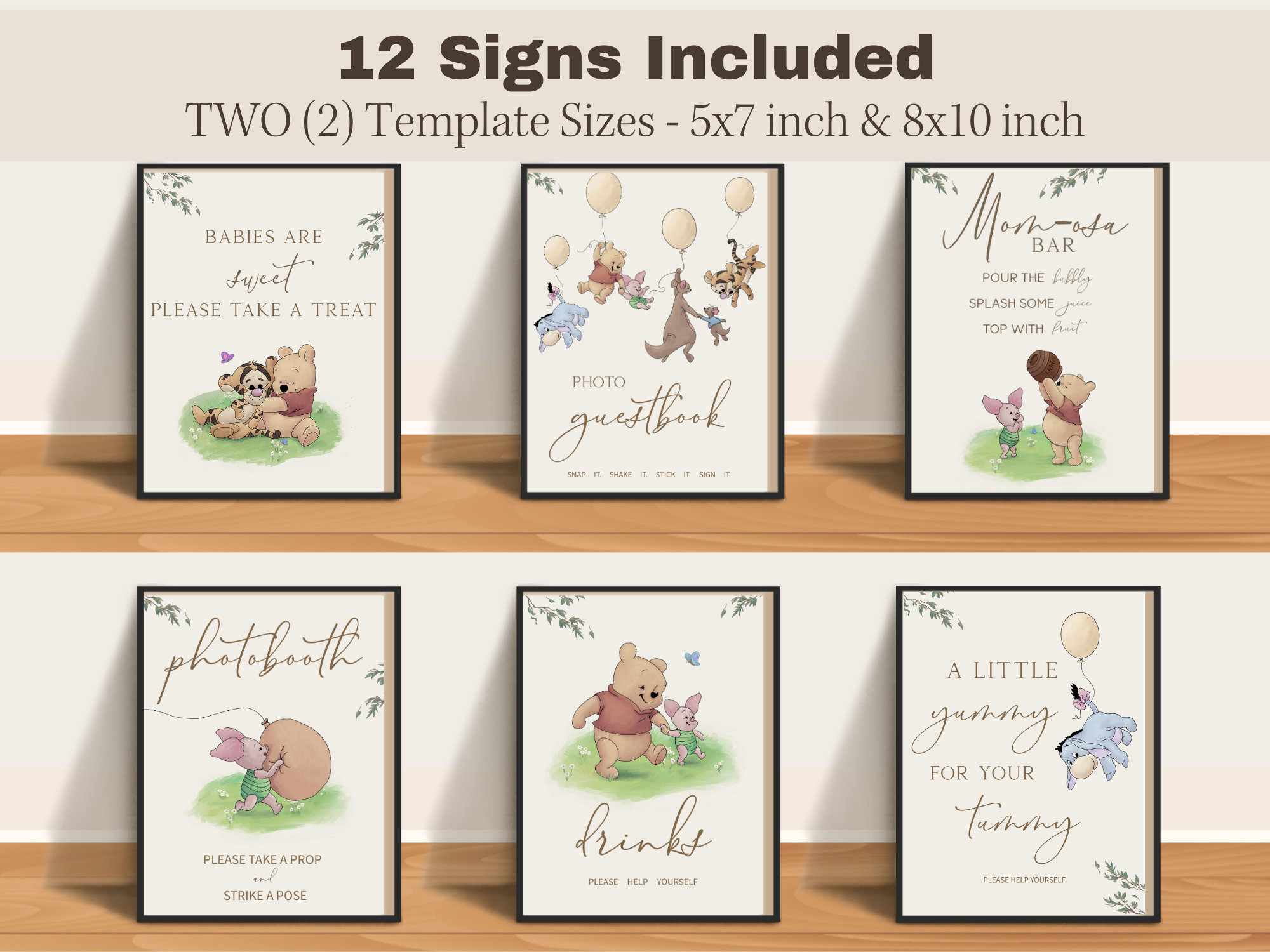 Classic Winnie the Pooh Sign Vintage Pooh Bear Digital Download ...