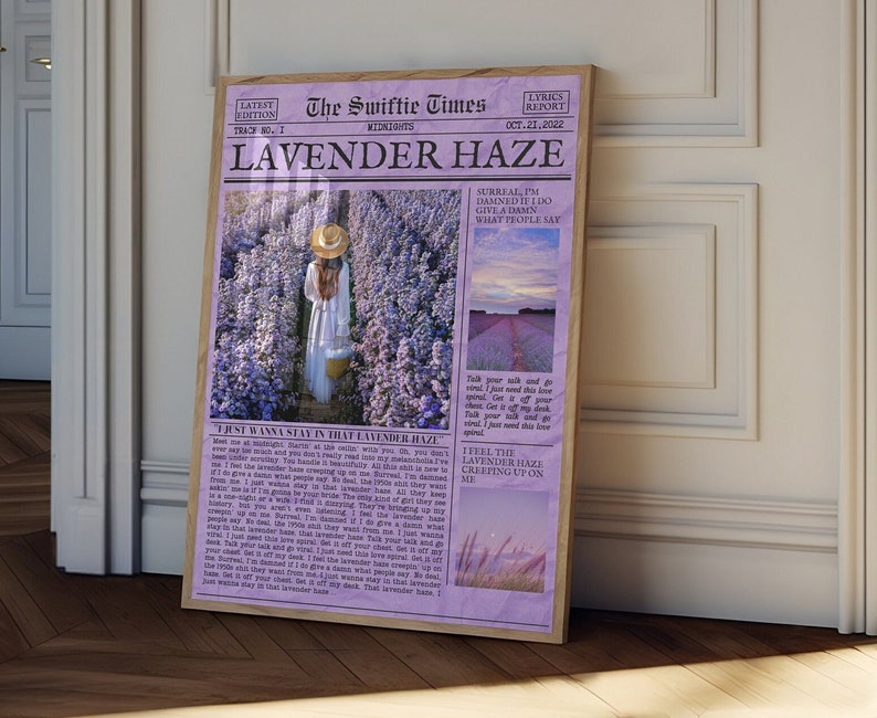 Taylor Swift Lyrics Poster, Taylor Room Decor, Midnights Poster, Retro ...