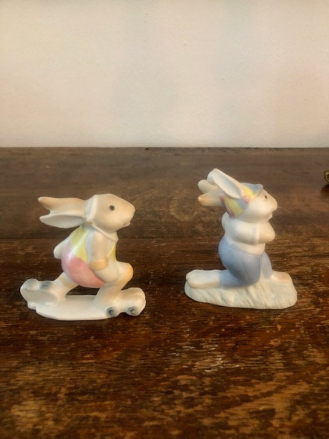 Vintage Fitz and Floyd Bunny Figurines, Bunny Figurines, Rabbit ...