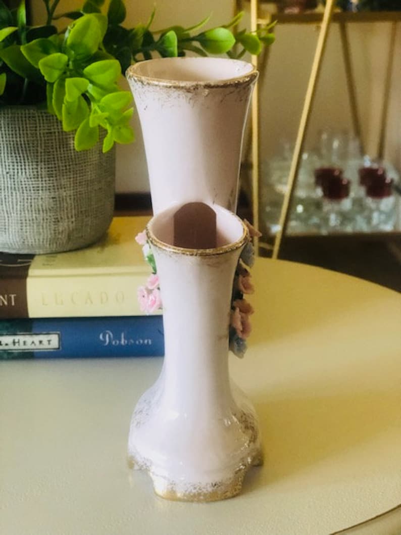 Vintage Lefton China Pink Bud Vase, 1950s Vase, Small Vase, Valentine's ...