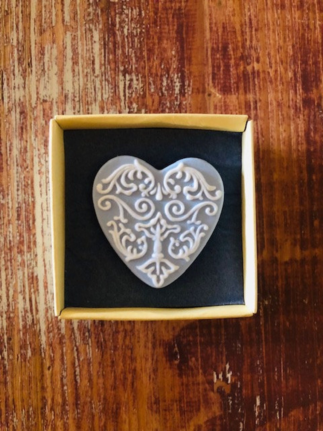 Vintage Wedgwood Jasperware Blue Heart Pin Brooch. Heart Pin, Heart ...