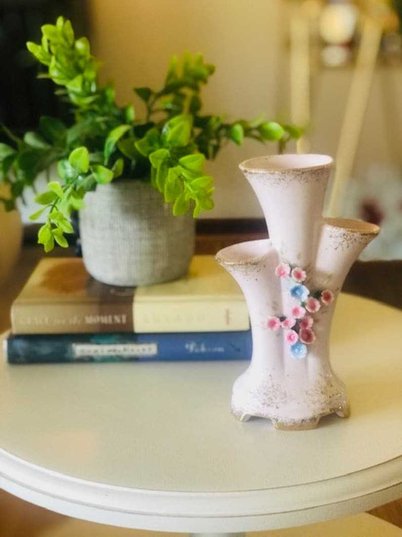 Vintage Lefton China Pink Bud Vase, 1950s Vase, Small Vase, Valentine's ...