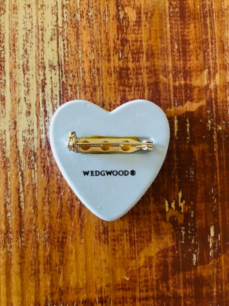Vintage Wedgwood Jasperware Blue Heart Pin Brooch. Heart Pin, Heart ...