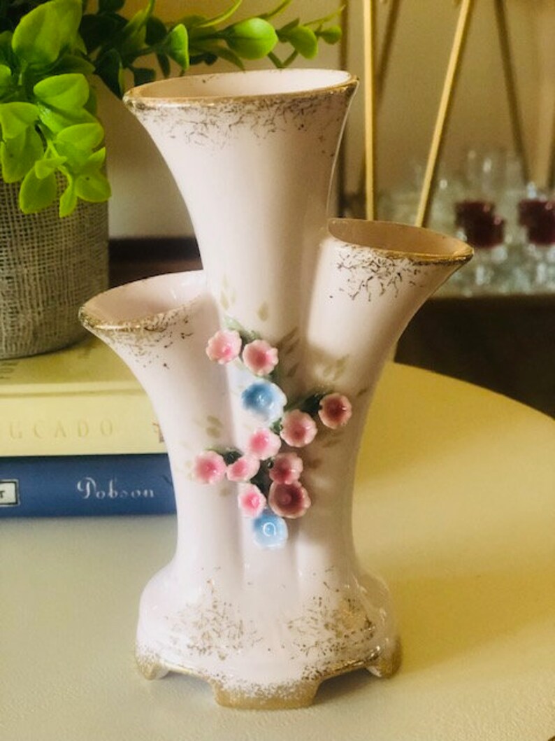 Vintage Lefton China Pink Bud Vase, 1950s Vase, Small Vase, Valentine's ...