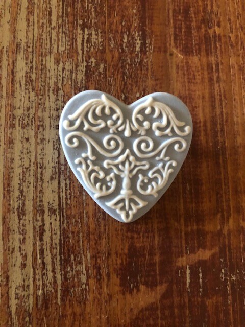 Vintage Wedgwood Jasperware Blue Heart Pin Brooch. Heart Pin, Heart ...