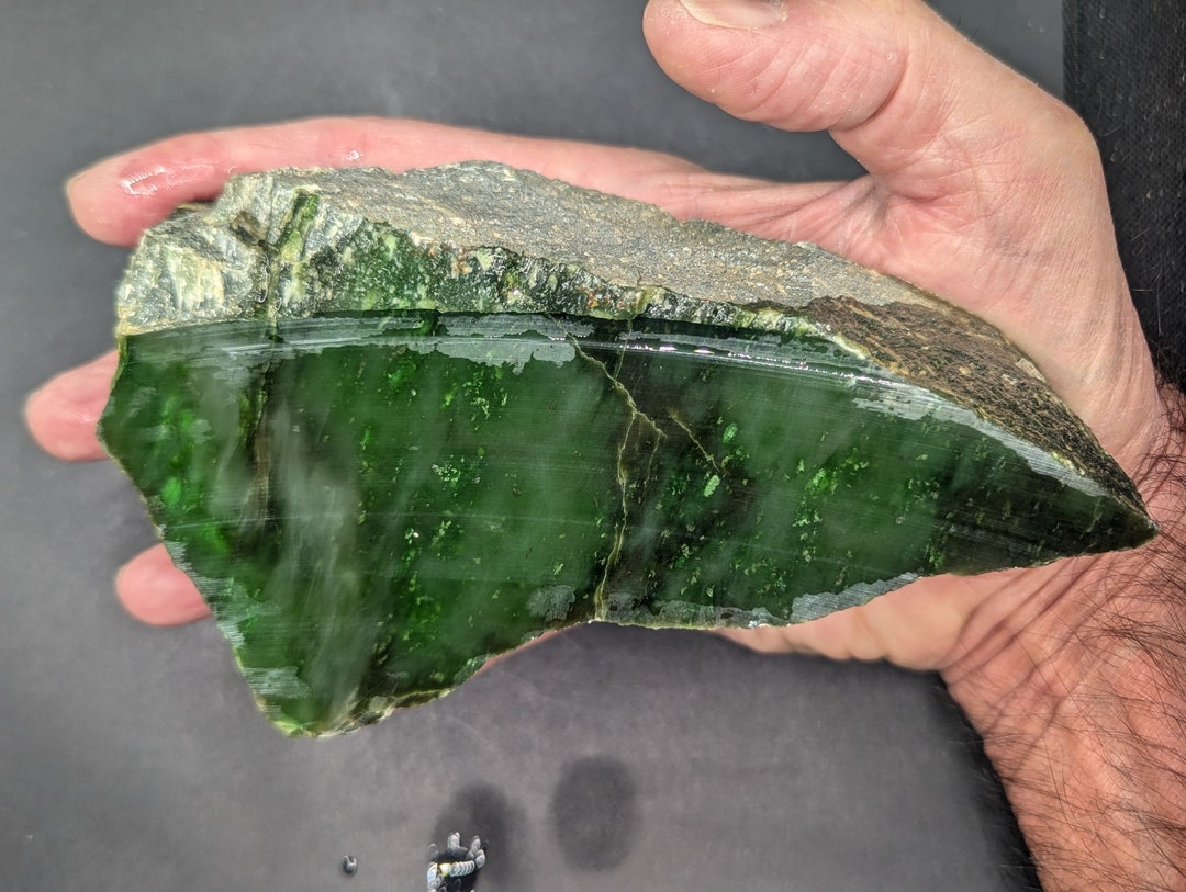 B.C. Green Nephrite Jade Rough Lapidary Mineral From Polar Jade Mine - Etsy