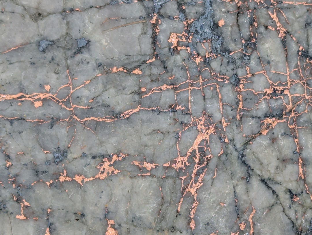 Native Copper in Quartz Ore Rough Mineral Lapidary Specimen Slabs From ...