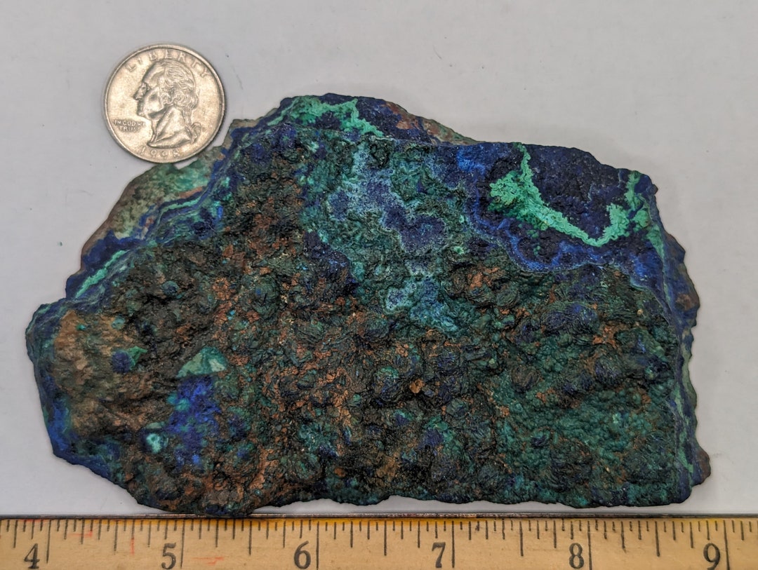 Azurite Malachite Natural Rough Mineral Slabs From Morenci, Arizona - Etsy