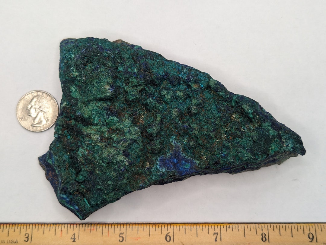 Azurite Malachite Rough Mineral Slabs From Morenci, Arizona - Etsy