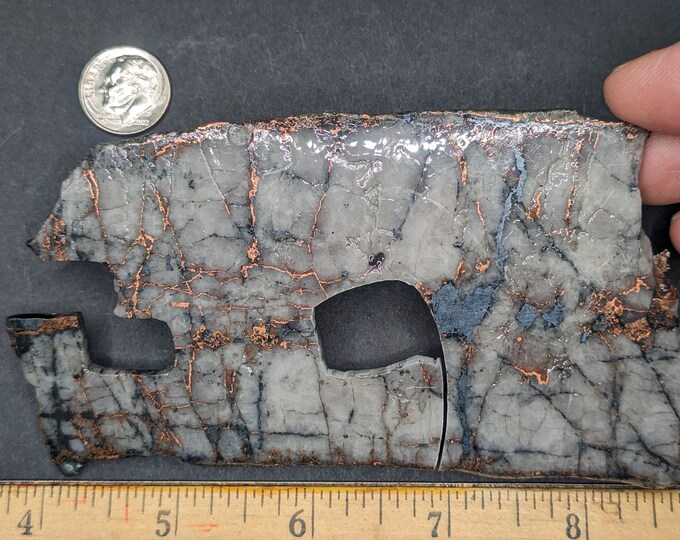 Native Copper in Quartz Ore Rough Mineral Lapidary Specimen Slabs From ...