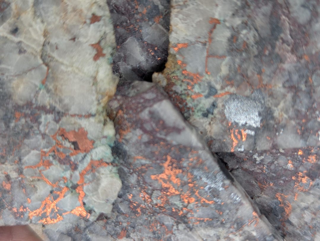 Native Copper in Quartz Ore Rough Mineral Lapidary Specimen Slabs ...