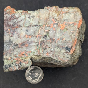 Native Copper in Quartz Ore Rough Mineral Lapidary Specimen Slabs ...
