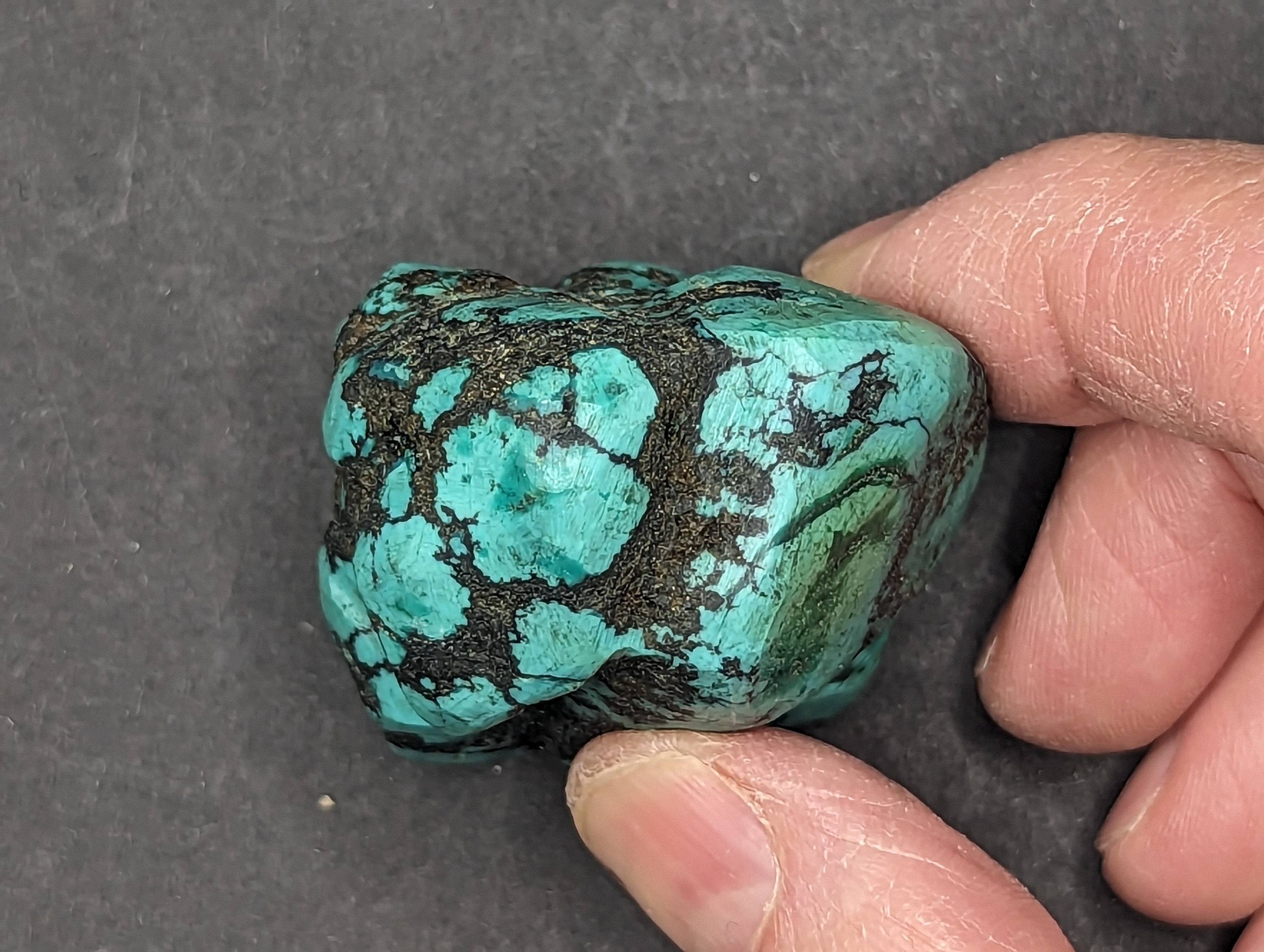 Treated Blue-green Hubei Turquoise Rough Nugget Slabs Slices - Etsy