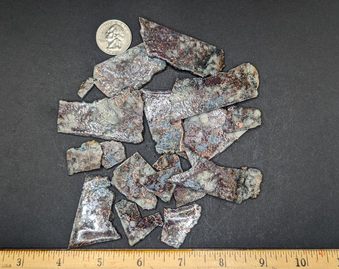Native Copper in Quartz Ore Rough Mineral Lapidary Specimen Slabs From Ray Mine, Arizona - Etsy