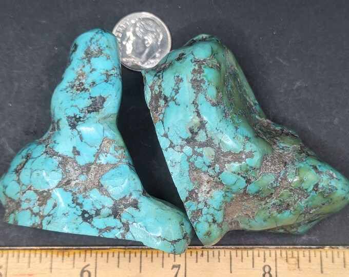 Natural Blue-green Hubei Turquoise Rough Nuggets & Slabs - Etsy