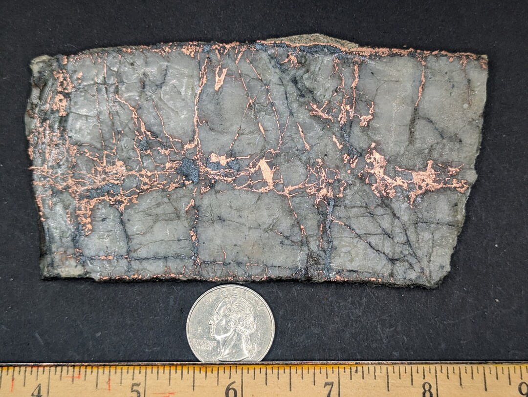Native Copper in Quartz Ore Rough Mineral Lapidary Specimen - Etsy UK