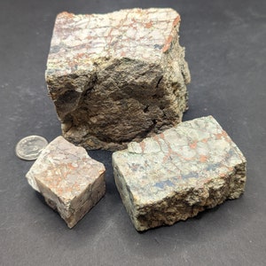 Native Copper in Quartz Ore Rough Mineral Lapidary Specimen Slabs ...