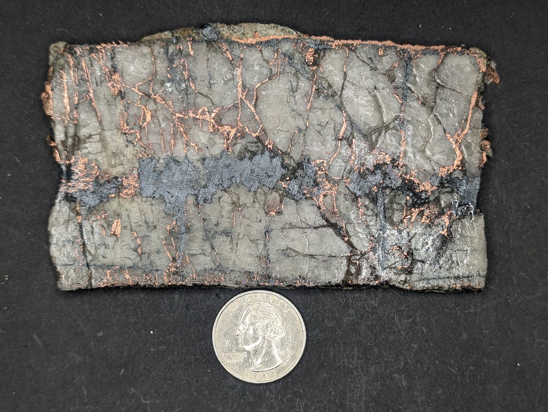 Native Copper in Quartz Ore Rough Mineral Lapidary Specimen - Etsy