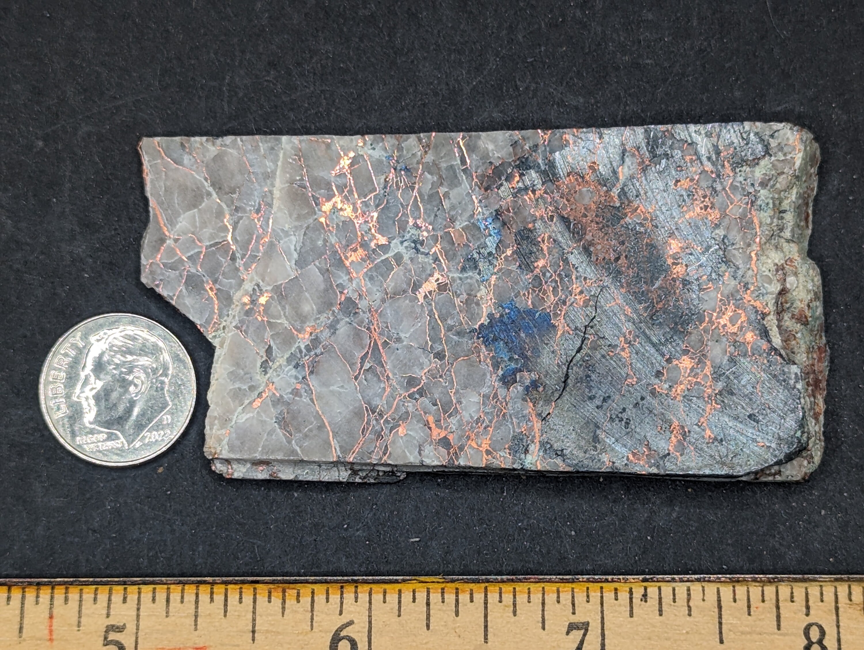 Native Copper in Quartz Ore Rough Mineral Lapidary Specimen Slabs ...