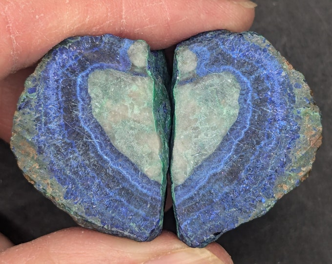 Azurite Malachite Rough Mineral Slabs From Morenci, Arizona - Etsy