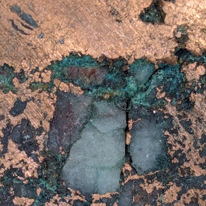 Native Copper in Quartz Ore Rough Mineral Lapidary Specimen Slabs From ...