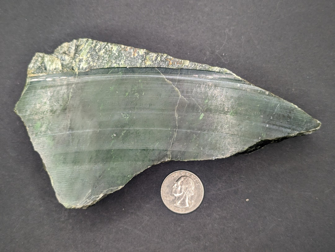 B.C. Green Nephrite Jade Rough Lapidary Mineral From Polar - Etsy