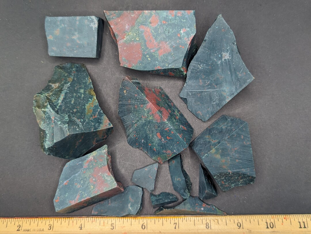 Bloodstone Rough Lapidary Mineral Slabs Specimens - Etsy