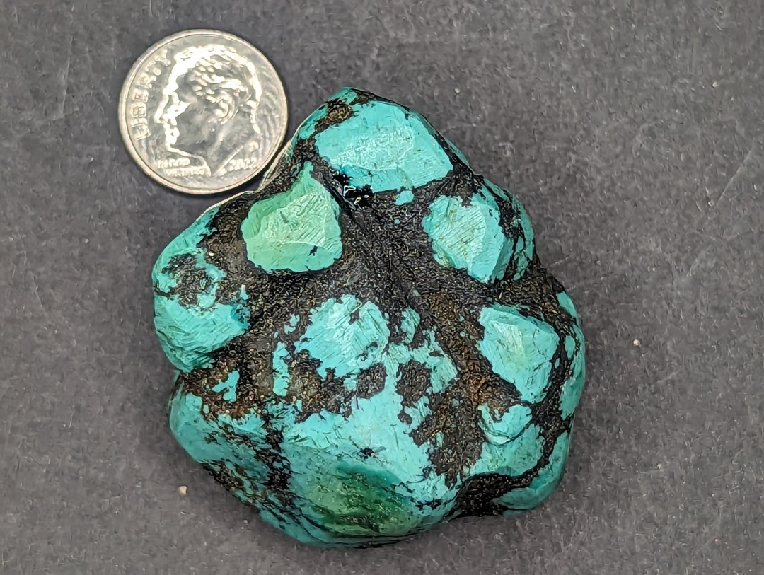 Treated Blue-green Hubei Turquoise Rough Nugget Slabs Slices - Etsy