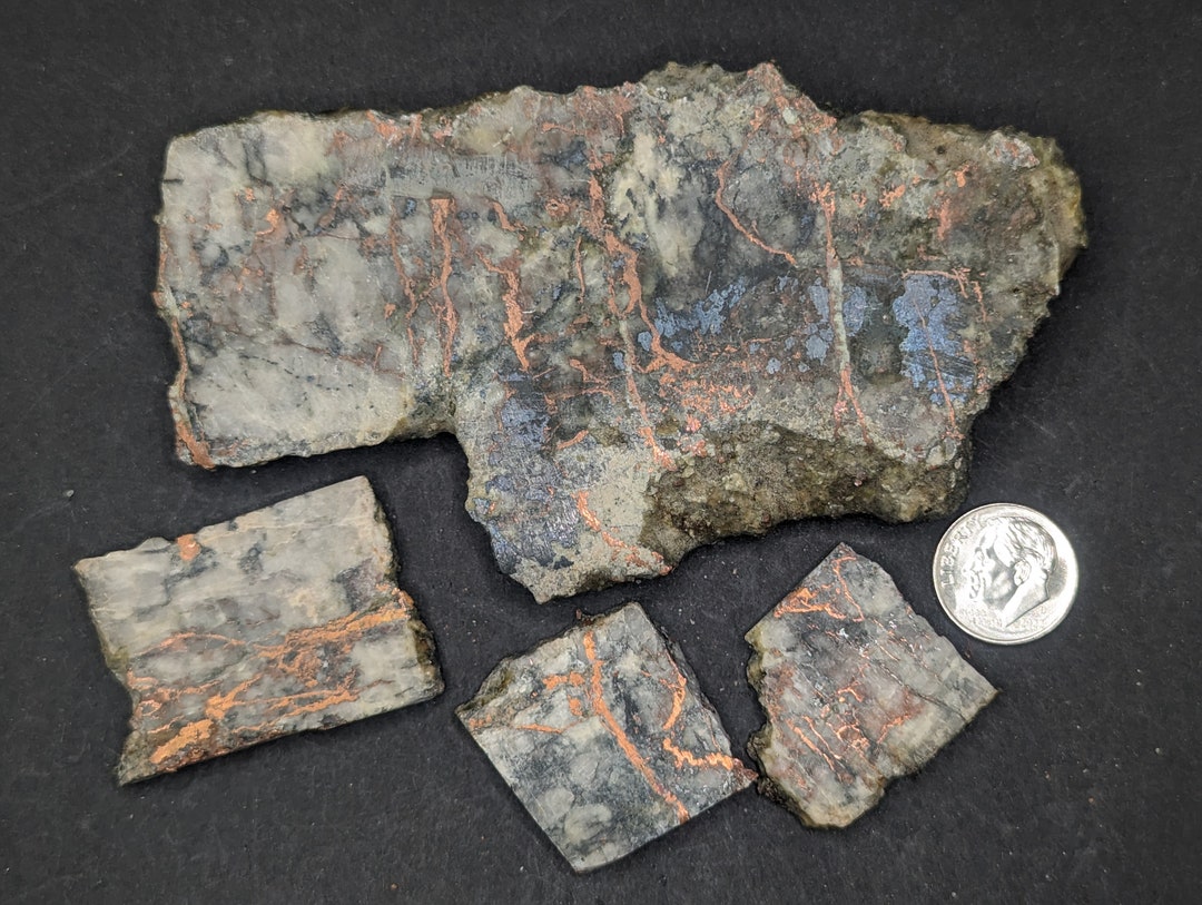 Native Copper in Quartz Ore Rough Mineral Lapidary Specimen - Etsy