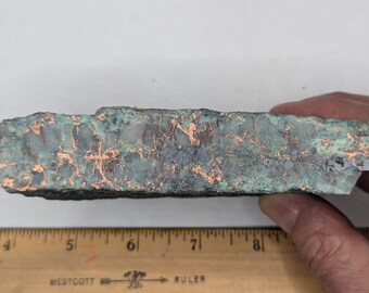 Native Copper in Quartz Ore Rough Mineral Lapidary Specimen Slabs From ...