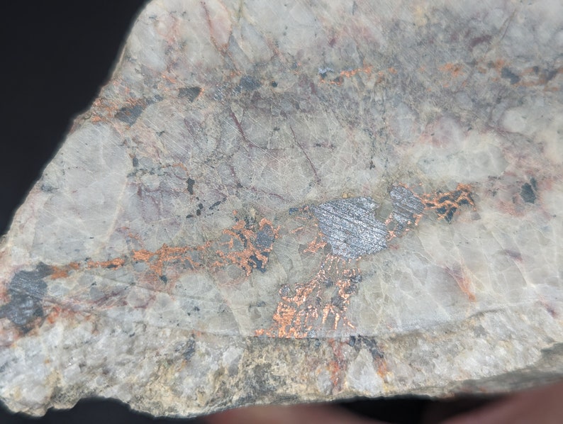 Native Copper in Quartz Ore Rough Mineral Lapidary Specimen Slabs ...