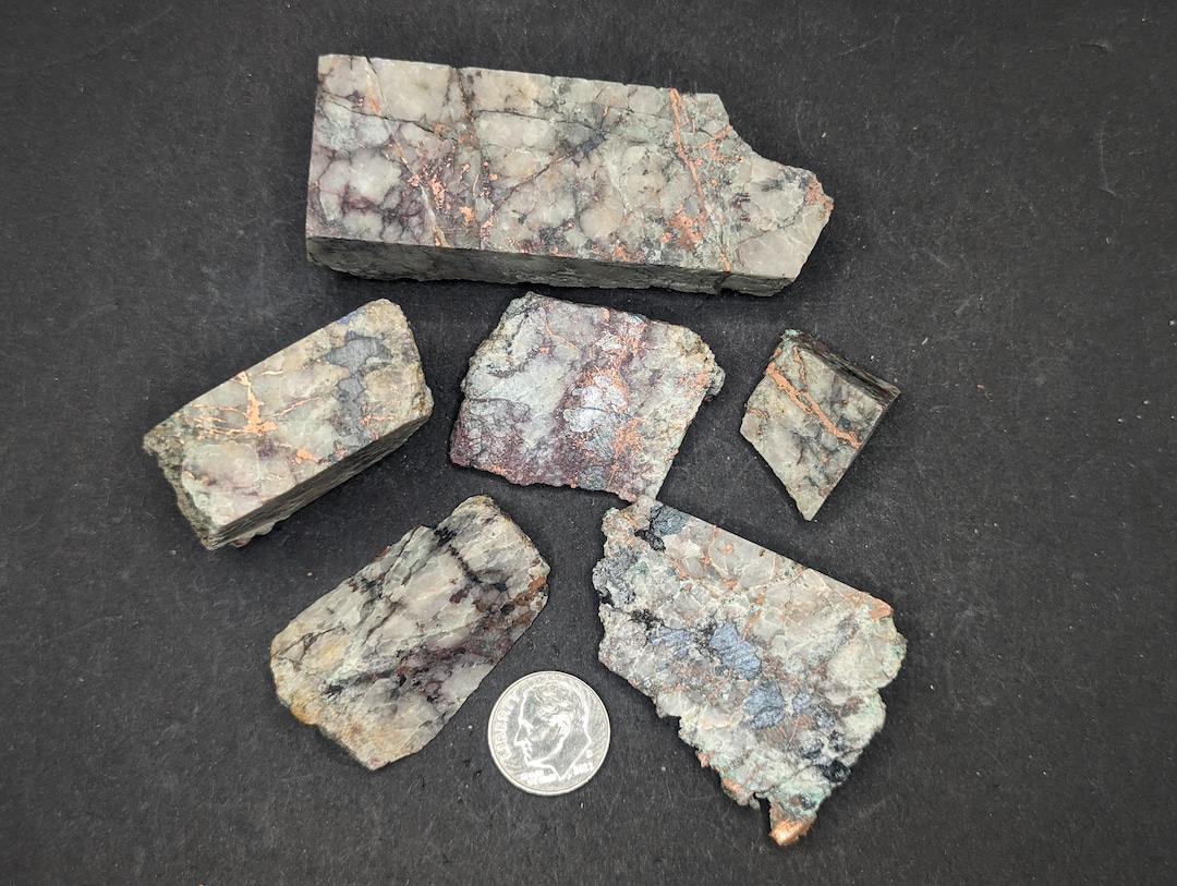 Native Copper in Quartz Ore Rough Mineral Lapidary Specimen - Etsy